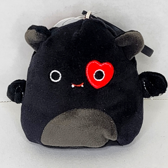Squishmallows | Toys | Emily Black Bat Clip W Red Heart Eye Valentine ...